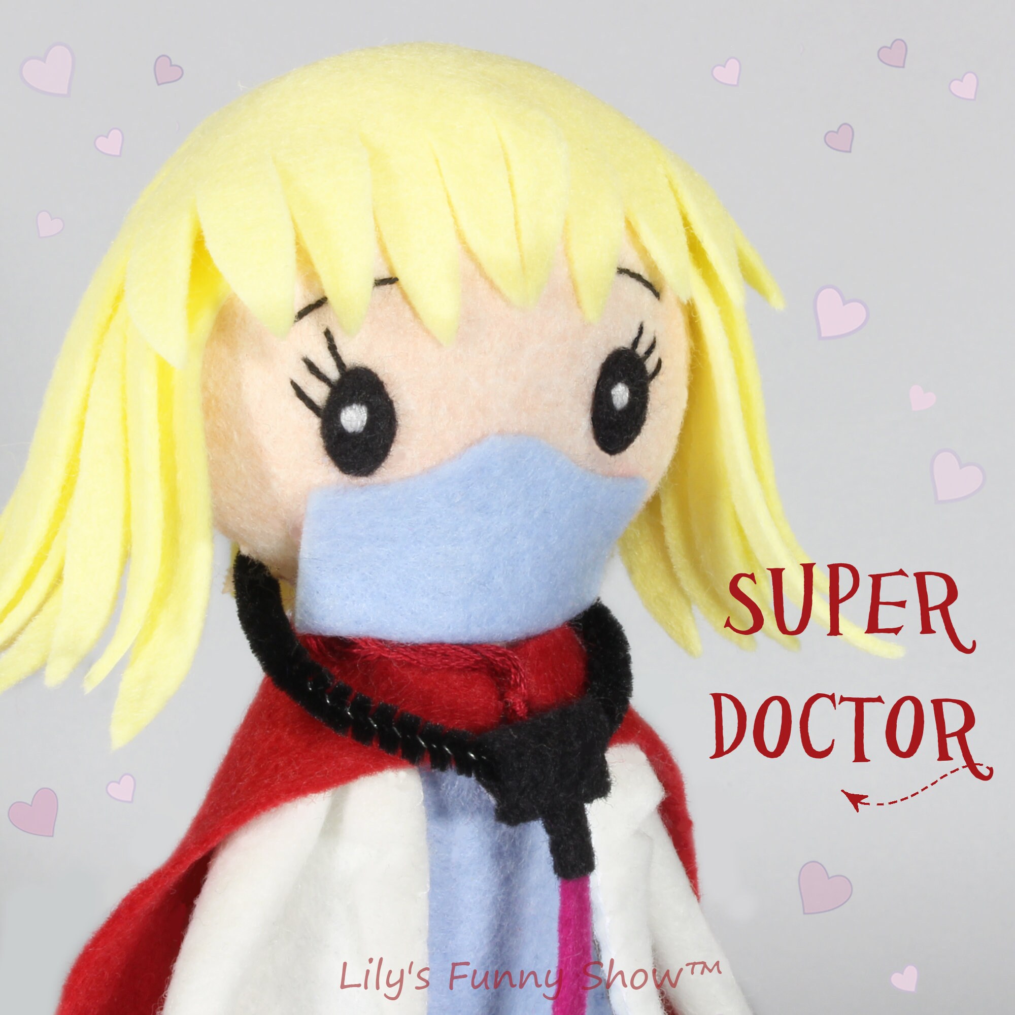 Felt Doctor-pdf Pattern &svg-plush Sewing Pattern - Etsy