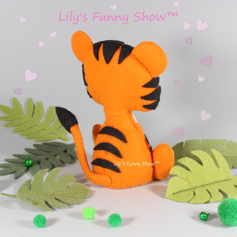 Felt Tiger-pdf Pattern-plush Sewing Pattern - Etsy