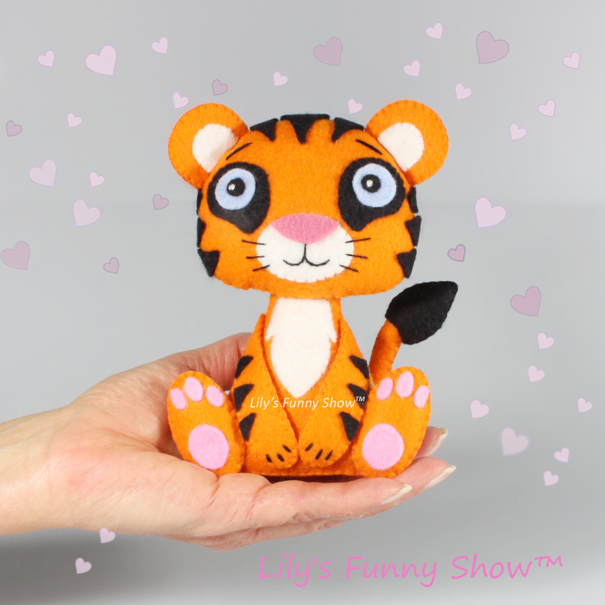Felt Tiger-pdf Pattern-plush Sewing Pattern - Etsy
