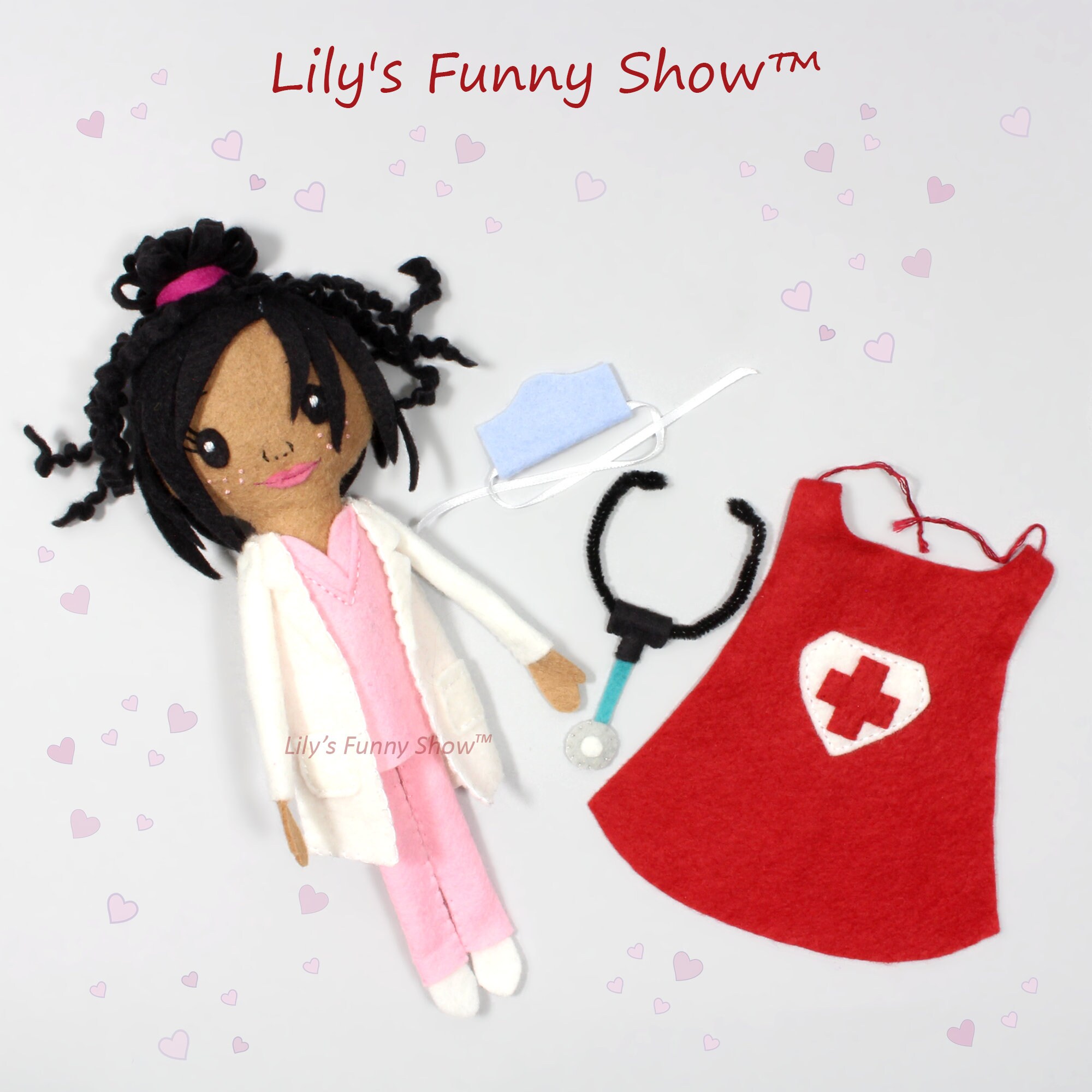 Felt Doctor-pdf Pattern &svg-plush Sewing Pattern - Etsy