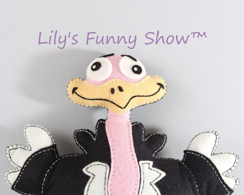 Felt Ostrich-pdf Pattern-plush Sewing Pattern - Etsy