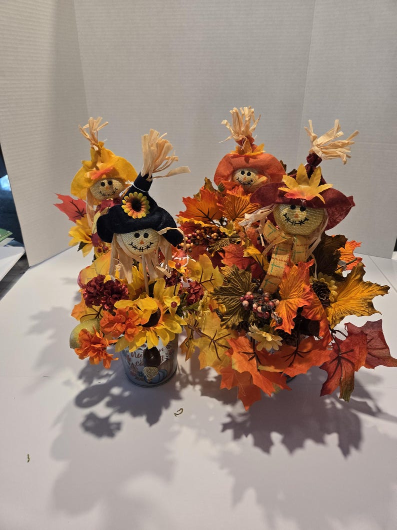 Scarecrow Center Pieces, Fall Decorations, Fall Center Pieces ...