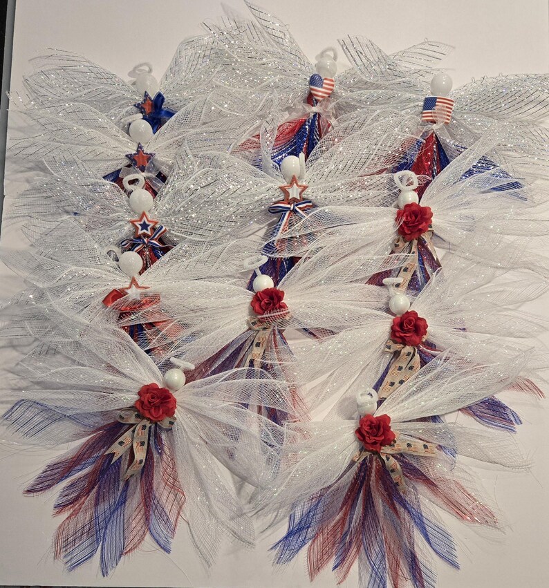 Deco Mesh Angels Angel Decor Christmas Angels, Colorful Angels - Etsy