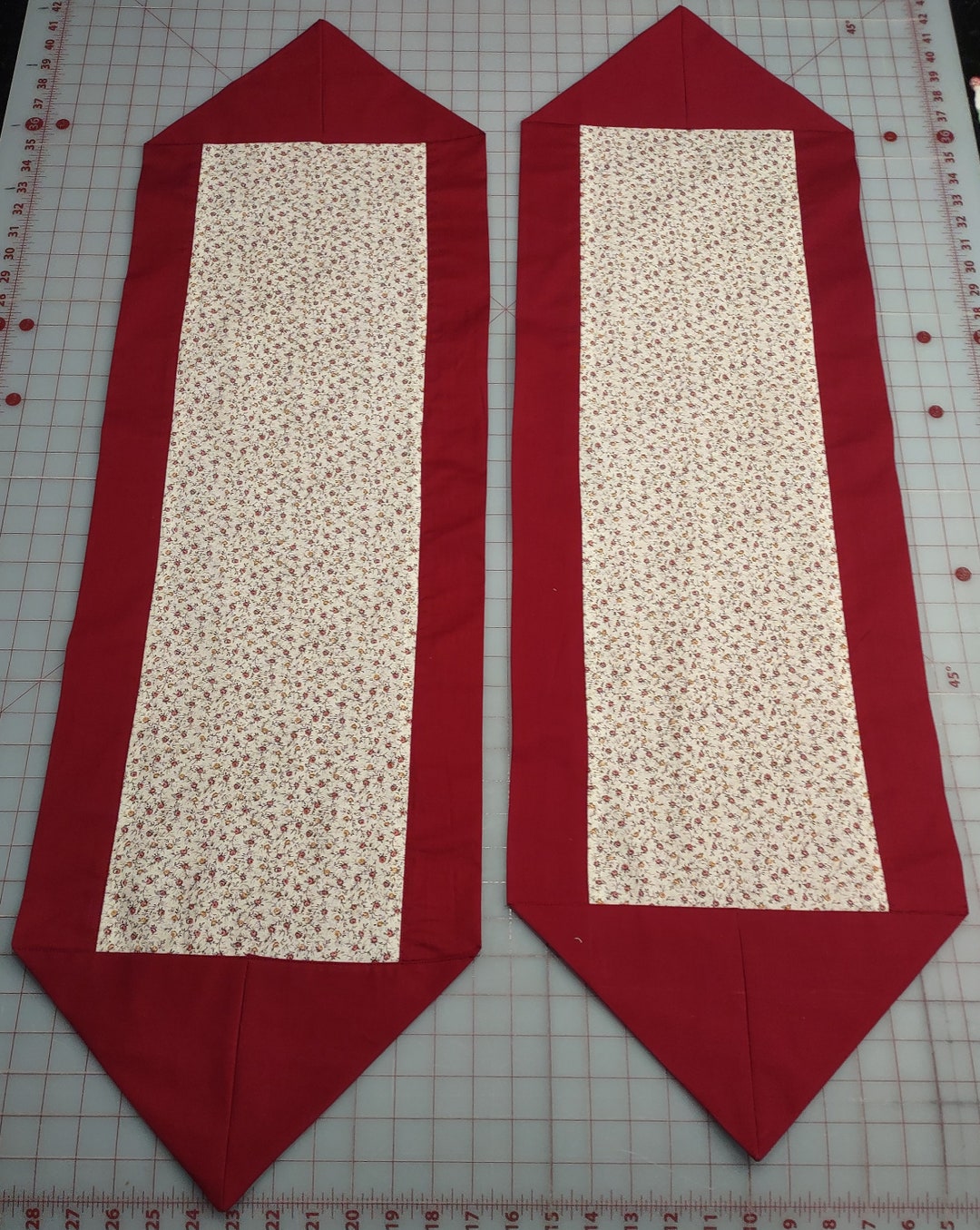 Two Handmade Small Table Runner Perfect for a Entrance Way or on a End ...