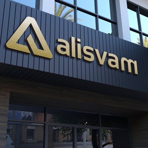 Metal Signage, Silver Sign, Custom Metal Logo, Stainless Steel, Laser ...