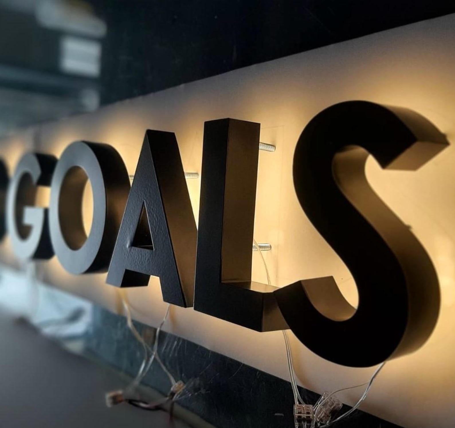 Backlit Logo Wall Sign, Indoor Welcome Sign, Modern Office Wall Sign ...