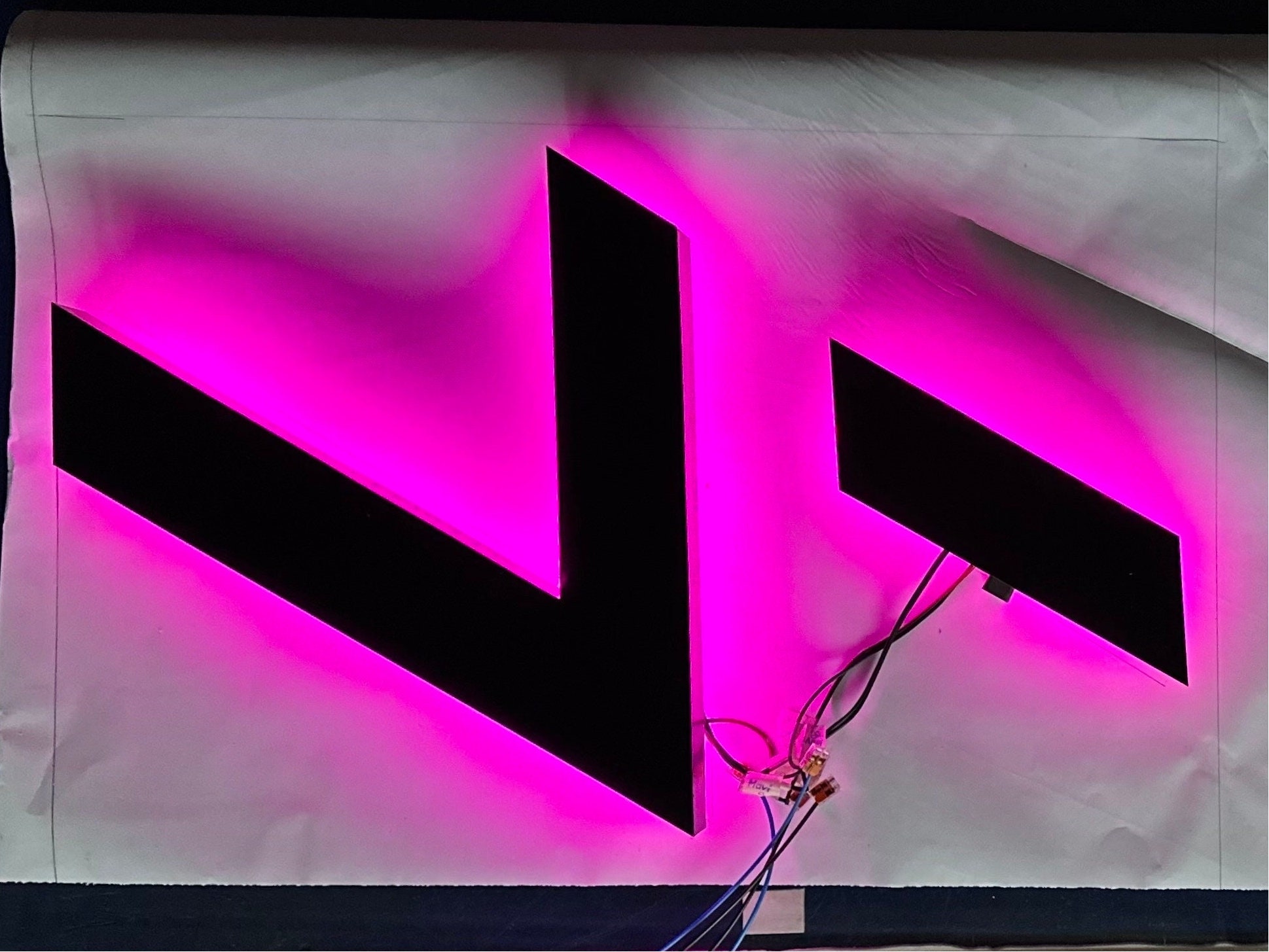 Backlit Wall Logo, RGB Backlit Sign, RGB Logo, 3d Led Logo, 3d Letters ...