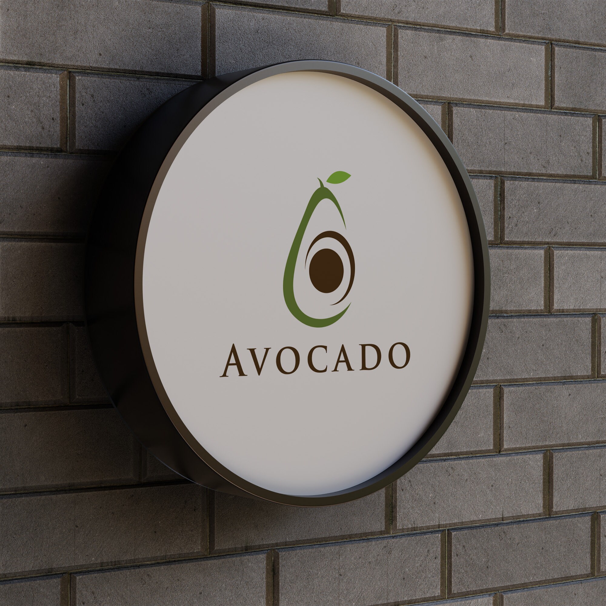 Double Sided Blade Sign, Round Light Box, Circle Custom Sign, Stylish ...