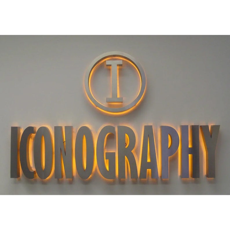 3d Backlit Sign 3d Led Signage Logo Light Sign 3d Metal - Etsy