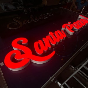 Front Light Sign, Wall Sign, Halo Lit Sign, Frontlight Logo, Front ...