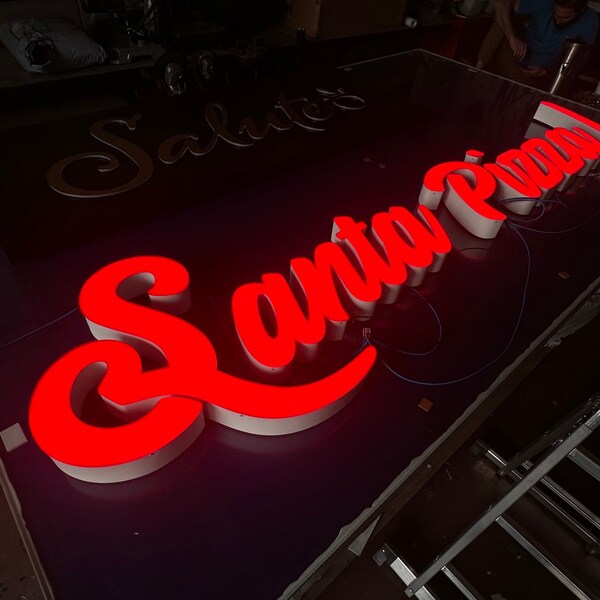 Illuminated Logo Sign - Etsy