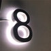 Modern House Numbers, Backlit Numbers, Minimalist Hause Numbers ...