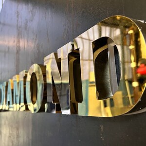 Wall Sign, Backlit Sign, Backlit Logo, Gold Letters, 3d Gold Letters ...