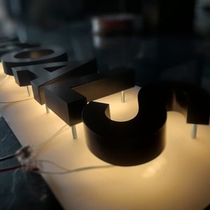 3d Backlit Sign, Backlit Sign, Wall Sign, 3d Letters, 3d Business Sign ...