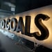3D Backlit Logo Sign: Matte Black Letters, Storefront Decor - Etsy