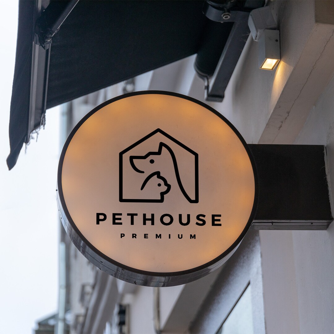 Double-sided Personalized Shop Sign, Store Front Sign, Light Box Sign ...