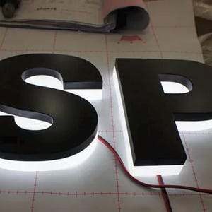 3d Backlit Sign, 3d Led Signage, Logo Light Sign, 3d Metal, Backlit ...