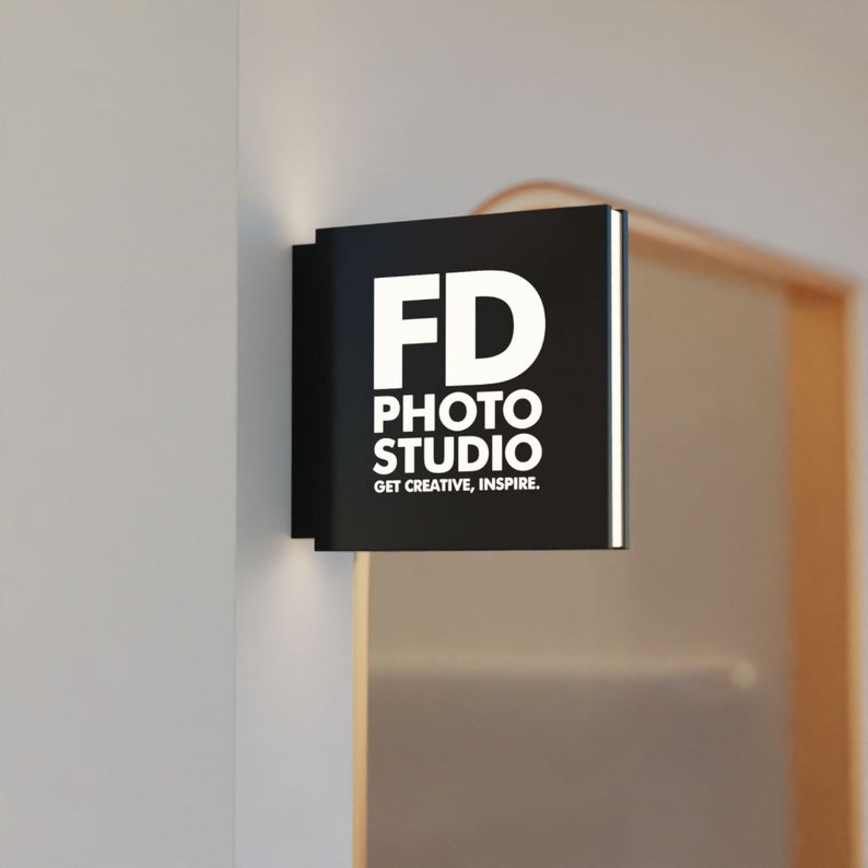 Double Sided Custom Sign, Store Front Sign, Personalized Sign, Blade ...