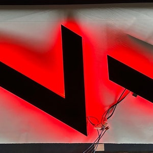 Backlit Wall Logo, RGB Backlit Sign, RGB Logo, 3d Led Logo, 3d Letters ...
