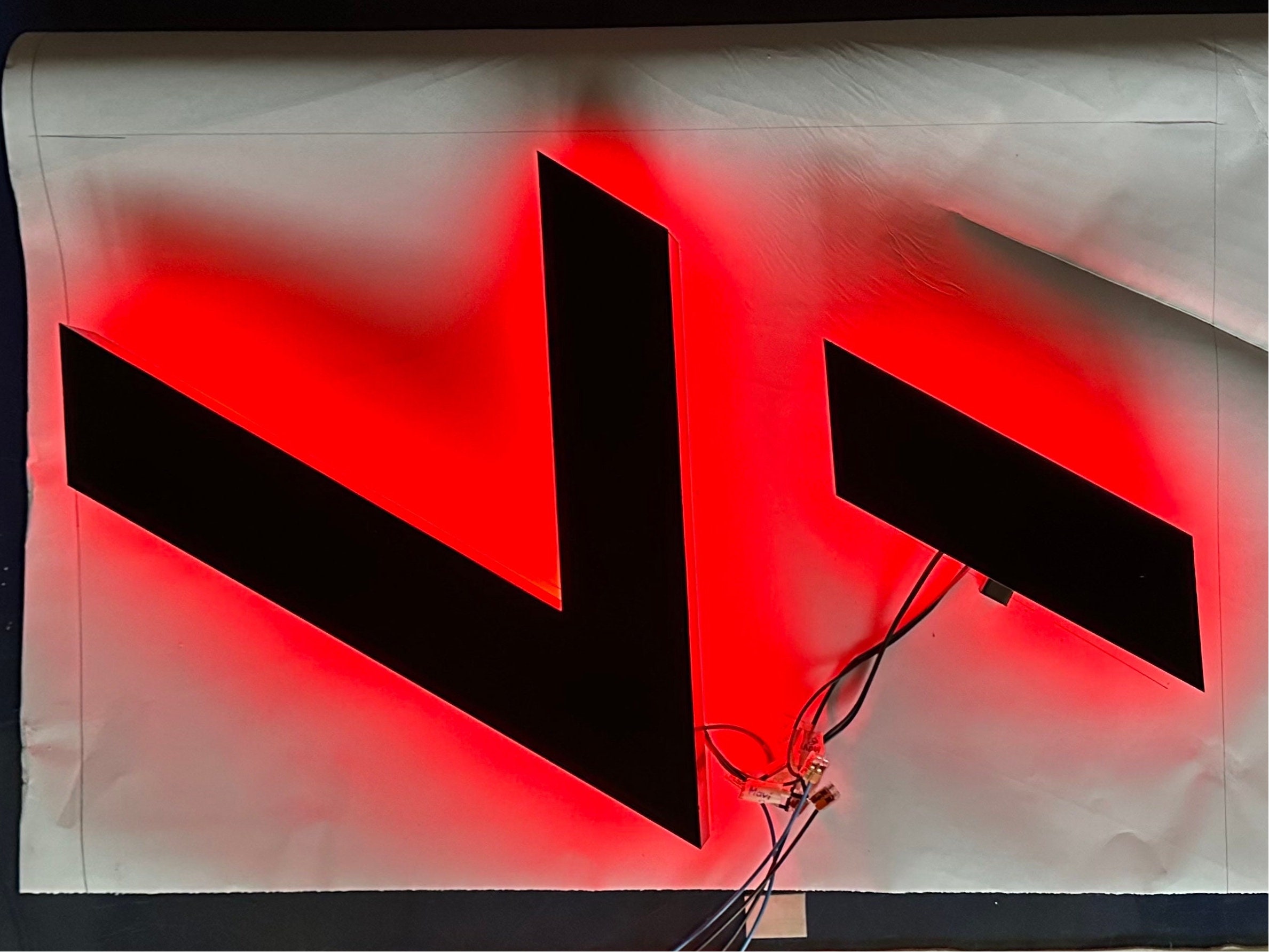 Backlit Wall Logo, RGB Backlit Sign, RGB Logo, 3d Led Logo, 3d Letters ...