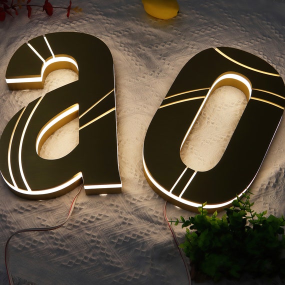 Letrero retroiluminado 3d señalización led 3D exterior - Etsy España