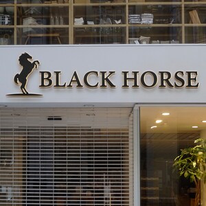 Metal Signage, Silver Sign, Custom Metal Logo, Stainless Steel, Laser ...