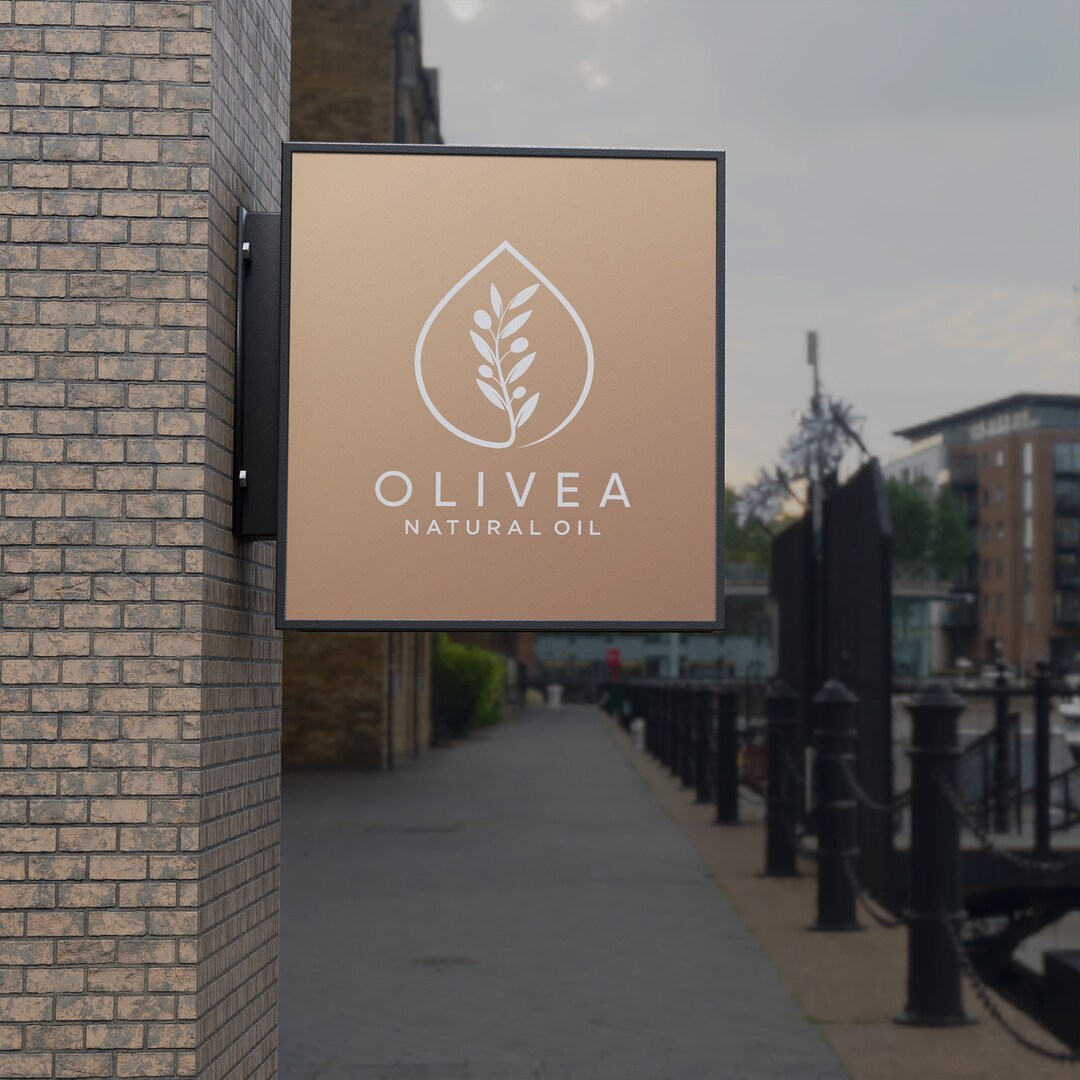 Double Sided Blade Sign, Round Light Box, Circle Custom Sign, Stylish ...