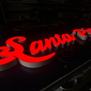 Front Light Sign, Wall Sign, Halo Lit Sign, Frontlight Logo, Front ...