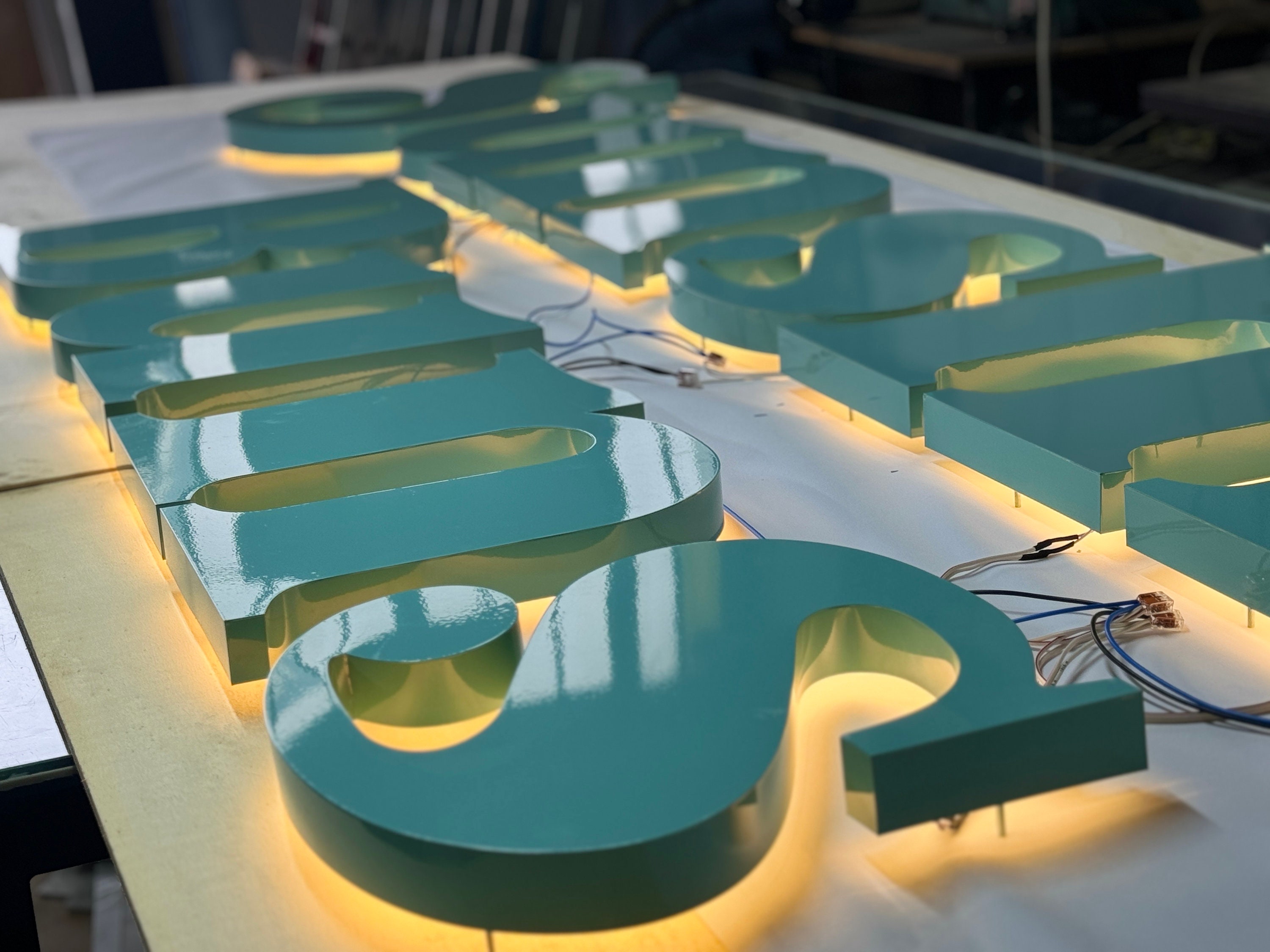 Backlit Logo Wall Sign, Indoor Welcome Sign, Modern Office Wall Sign ...