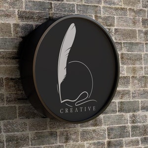 Store Front Sign, Round Light Box, İndoor Sign, Outdoor Sign,front ...