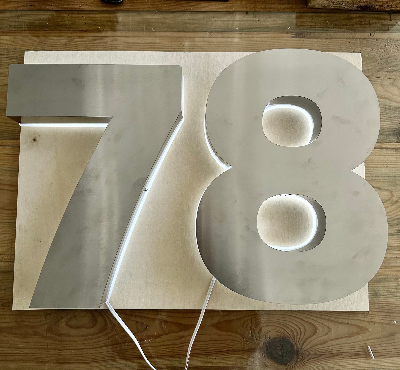 Modern House Numbers, Backlit Numbers, Minimalist Hause Numbers ...