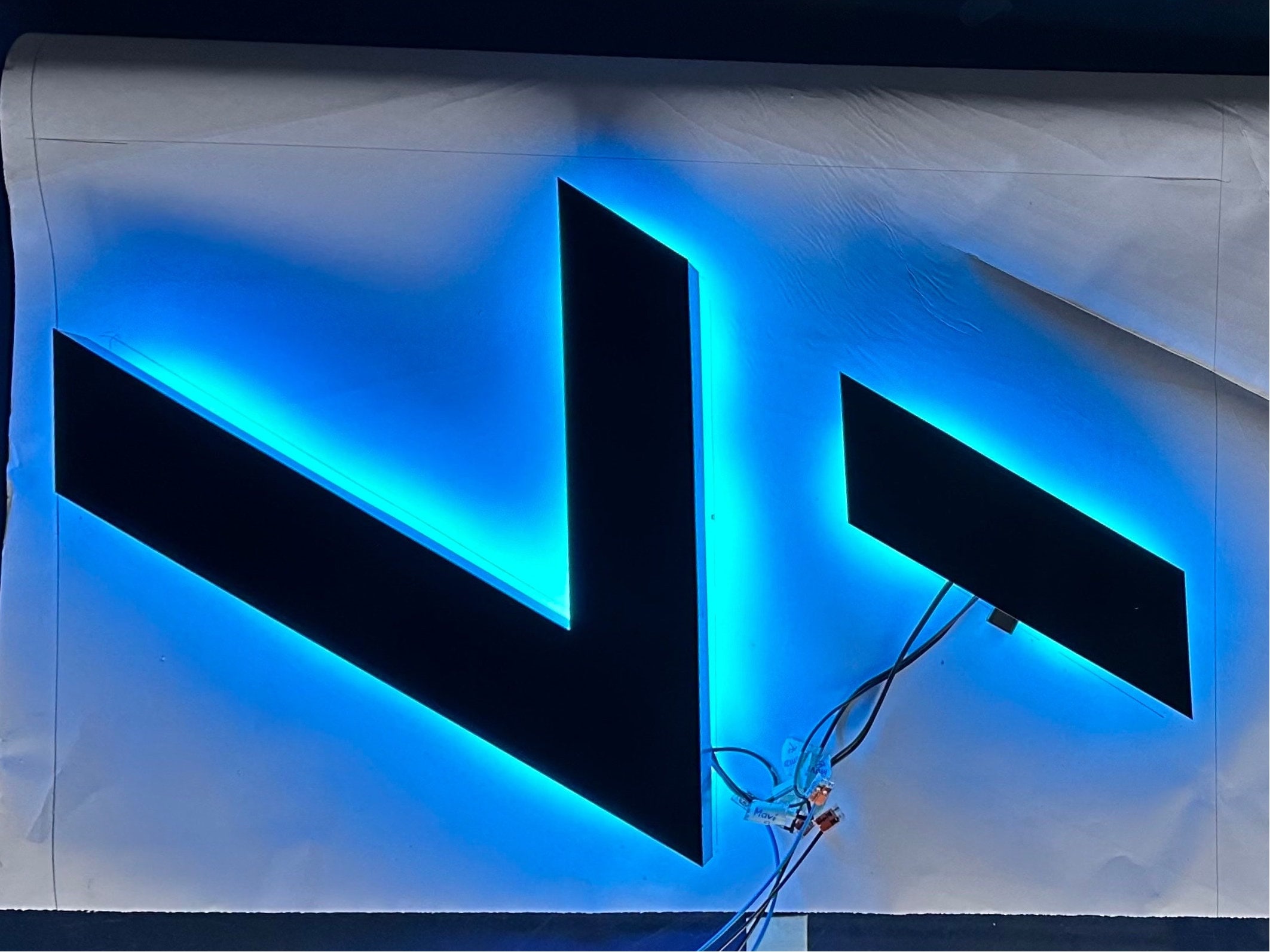 Backlit Wall Logo, RGB Backlit Sign, RGB Logo, 3d Led Logo, 3d Letters ...