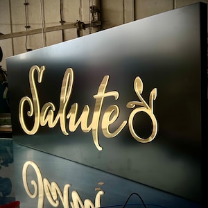 Wall Sign, Custom Business Signboard, Custom Metal Logo, Custom ...