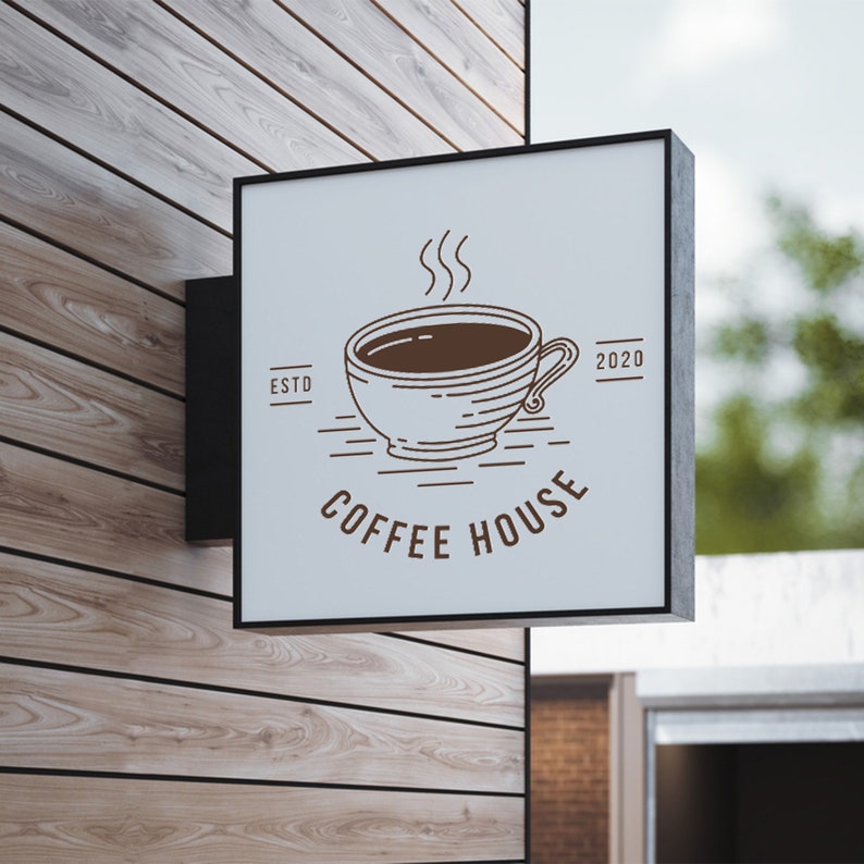 Double Sided Light Box Shop Front Sign Custom Outdoor Logo - Etsy