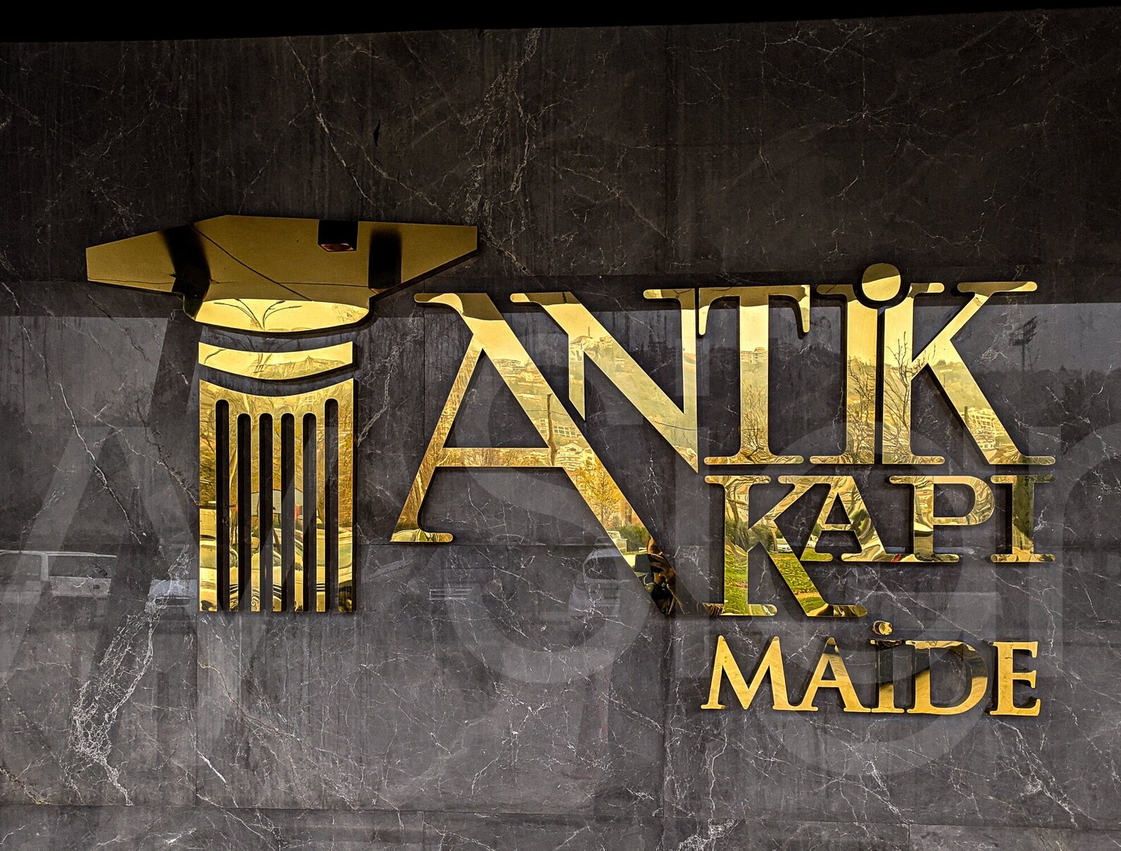 Gold Chrome Wall Sign, 3D Gold Mirror Names, Gold Office Signage ...