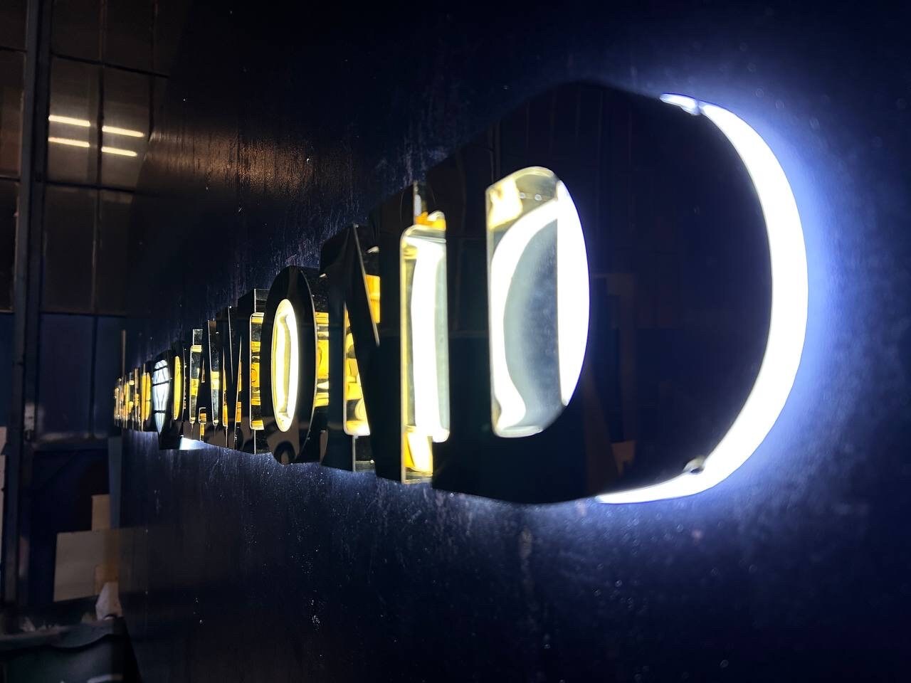 Wall Sign, Backlit Sign, Backlit Logo, Gold Letters, 3d Gold Letters ...