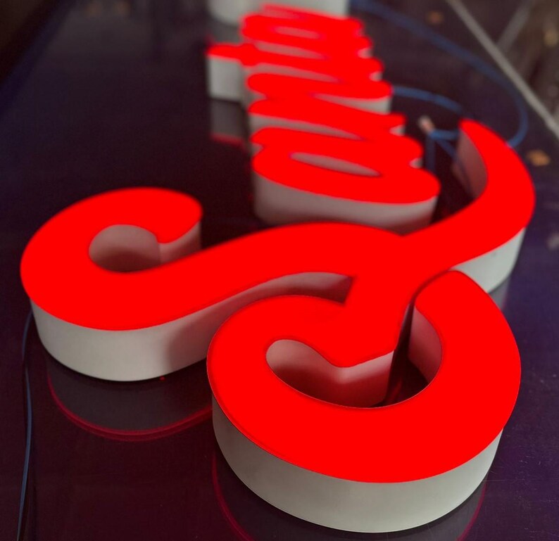 Front Light Sign, Wall Sign, Halo Lit Sign, Frontlight Logo, Front ...