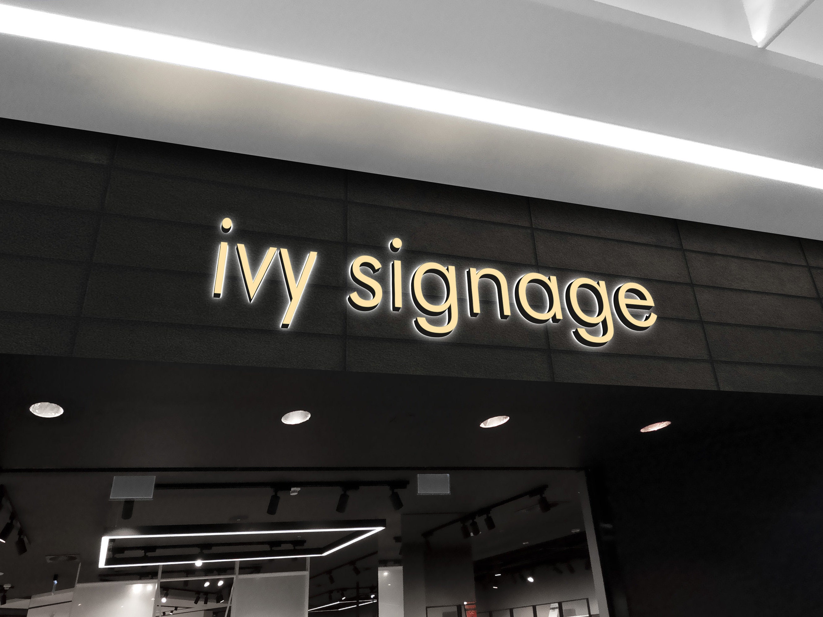 Custom 3D Backlit Sign, 3D Backlight Custom Business Metal Sign, 3d ...