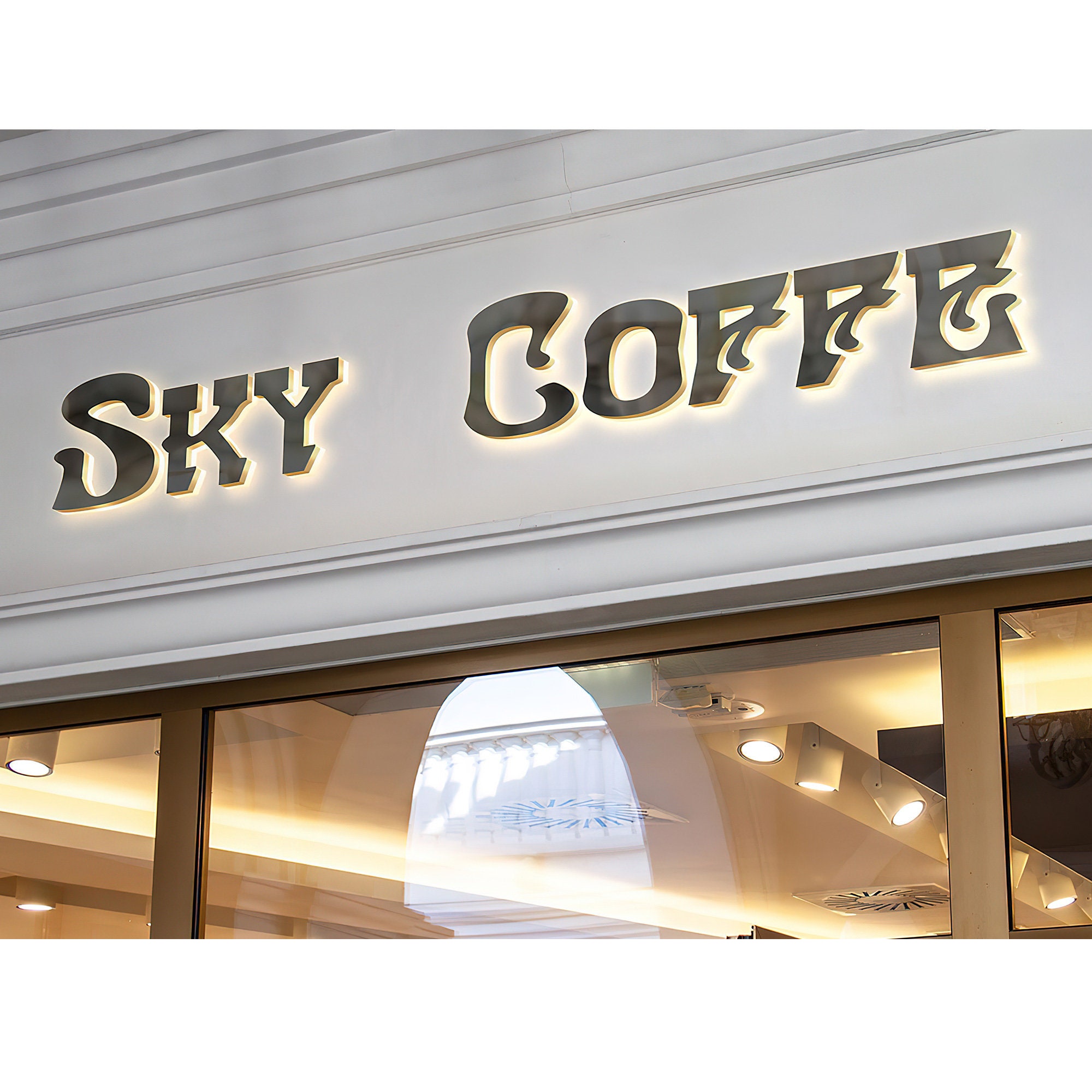 Custom Backlit Sign, Brand Logo, Name Sign, 3D Letters, Business Sign ...