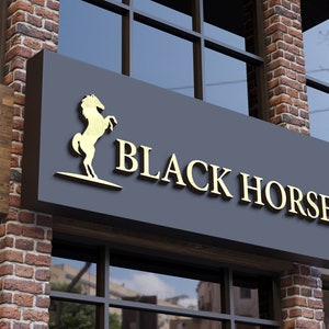 Metal Signage, Silver Sign, Custom Metal Logo, Stainless Steel, Laser ...