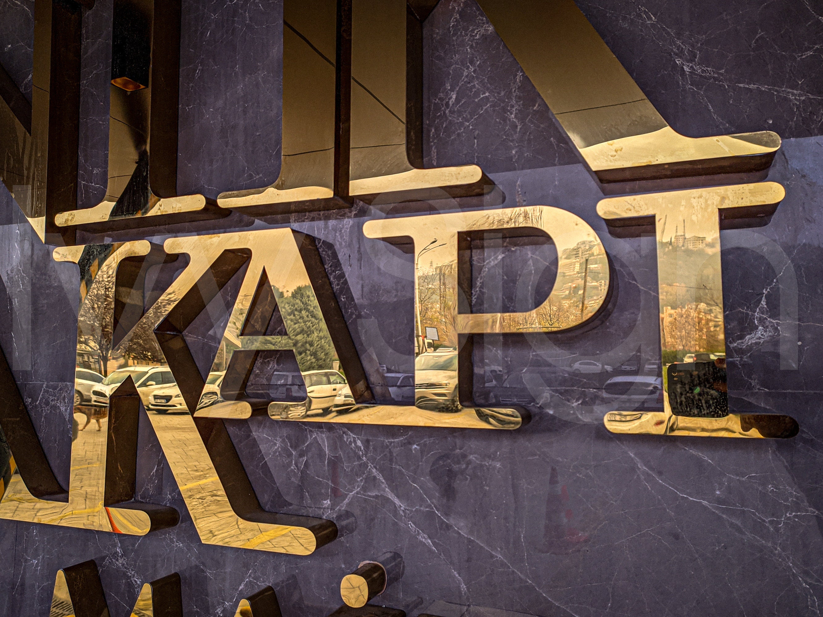 Gold Chrome Wall Sign, 3D Gold Mirror Names, Gold Office Signage ...