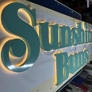 Backlit Sign , Wall Sign, 3d Logo, Office Decor, Illuminated Led ...