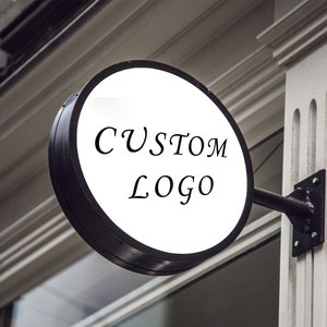 Double Sided Custom Sign, Store Front Sign, Personalized Sign, Blade ...