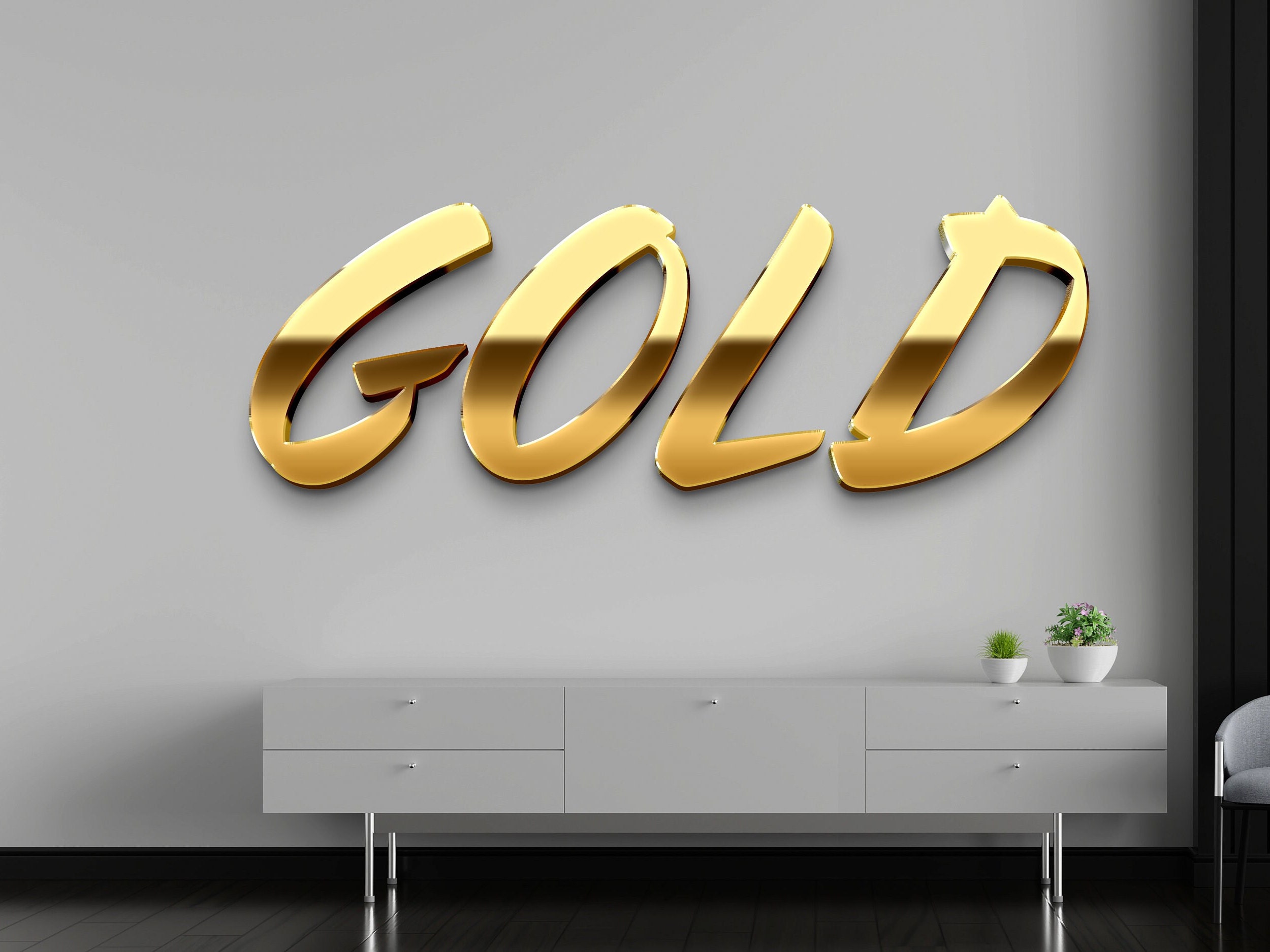 Chrome Letters, 3d Metal Letters, 3D Sign, Illuminated Letter Box, Shop ...