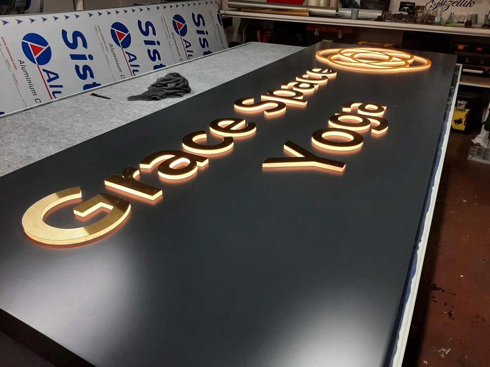 Wall Sign, Custom Business Signboard, Custom Metal Logo, Custom ...