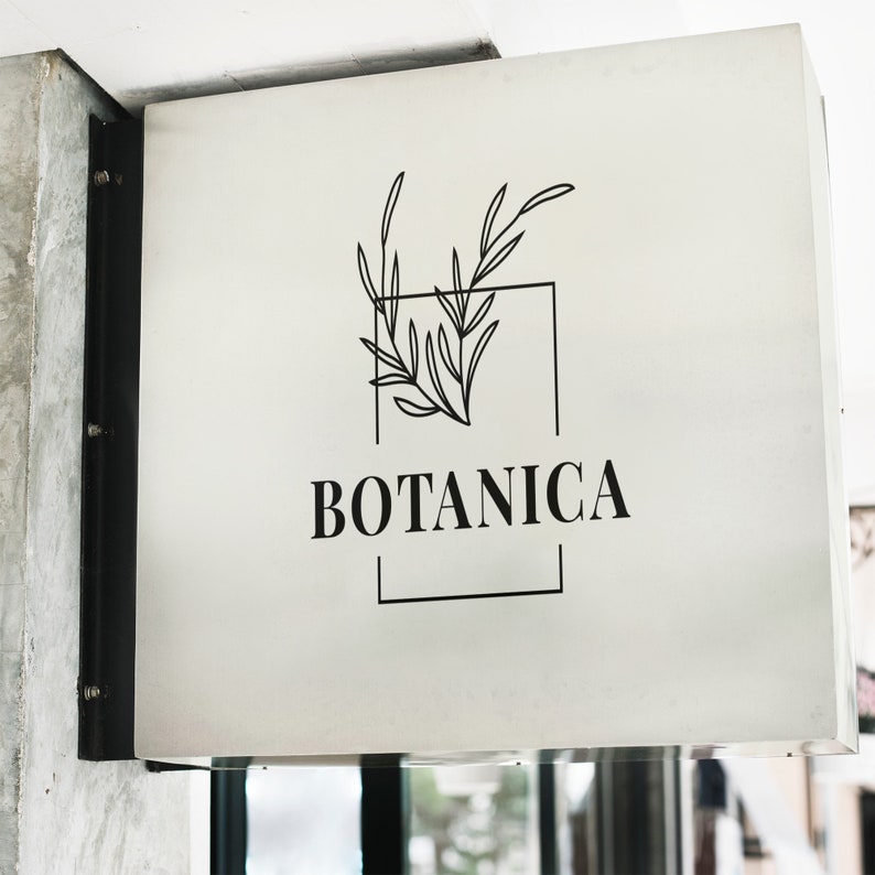 Double Sided Blade Sign, Round Light Box, Circle Custom Sign, Stylish ...