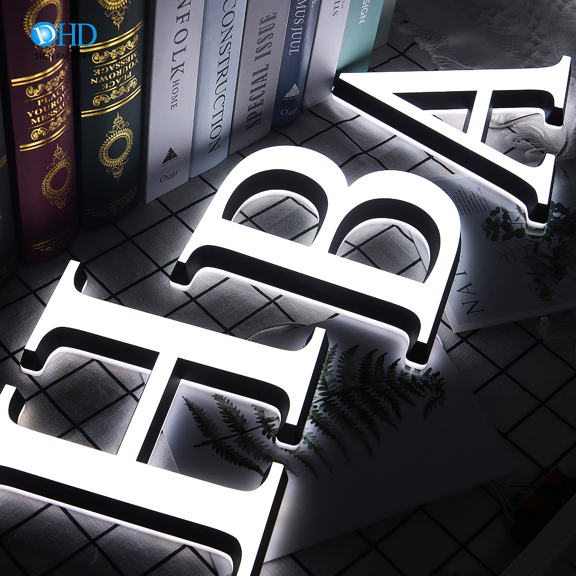 Custom Backlit Sign, Brand Logo, Name Sign, 3D Letters, Business Sign ...