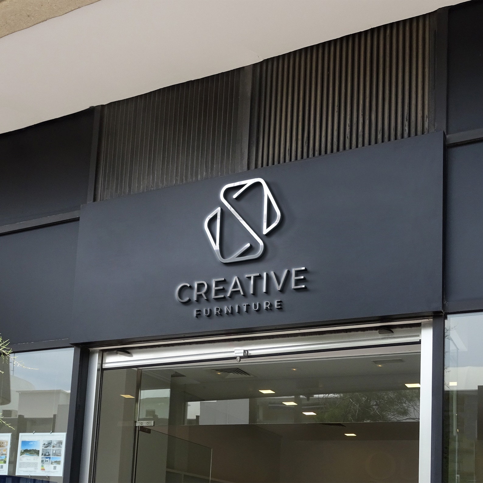 Metal Signage, Silver Sign, Custom Metal Logo, Stainless Steel, Laser ...