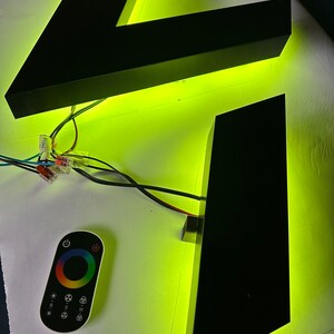 Backlit Wall Logo, RGB Backlit Sign, RGB Logo, 3d Led Logo, 3d Letters ...