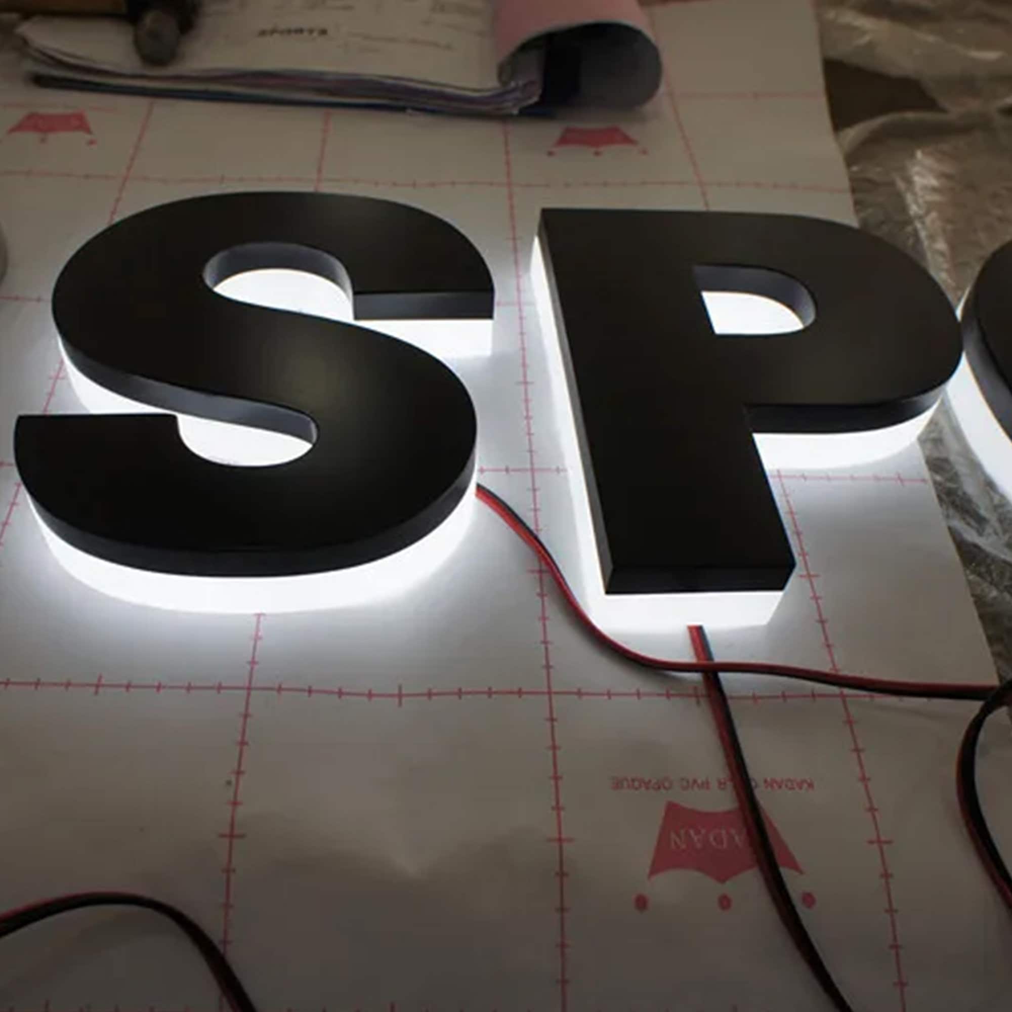 3d Backlit Sign, 3d Led Signage, Logo Light Sign, 3d Metal, Backlit ...